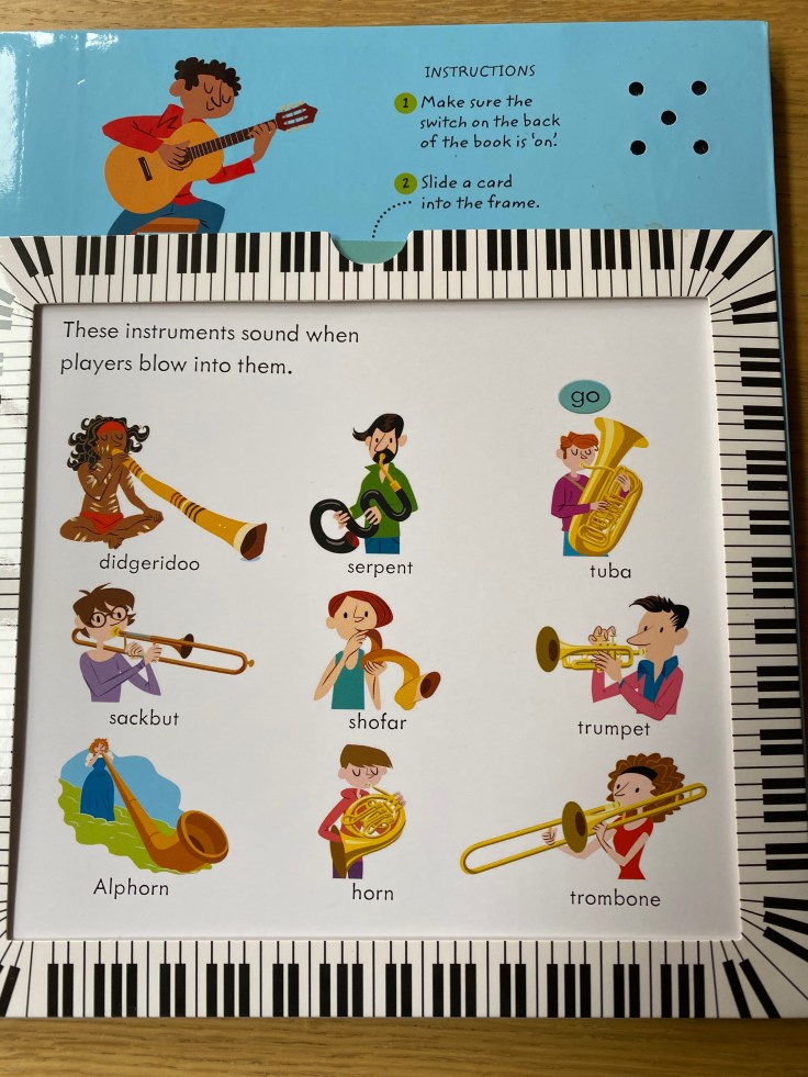 Music Book Review: Usborne Listen and Learn Musical Instruments