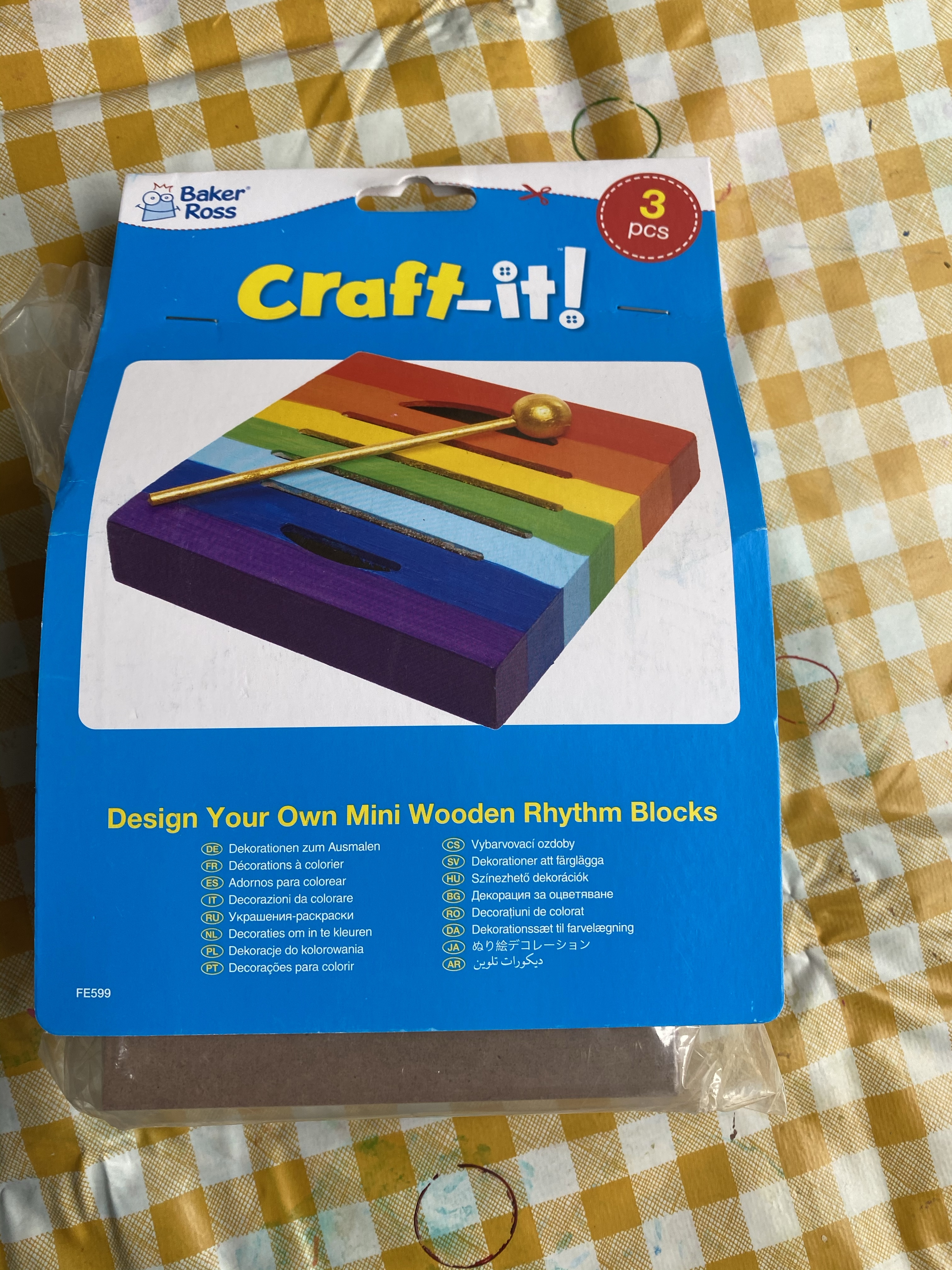 DIY Wood Block- Decorate Your Own Kit from Baker Ross